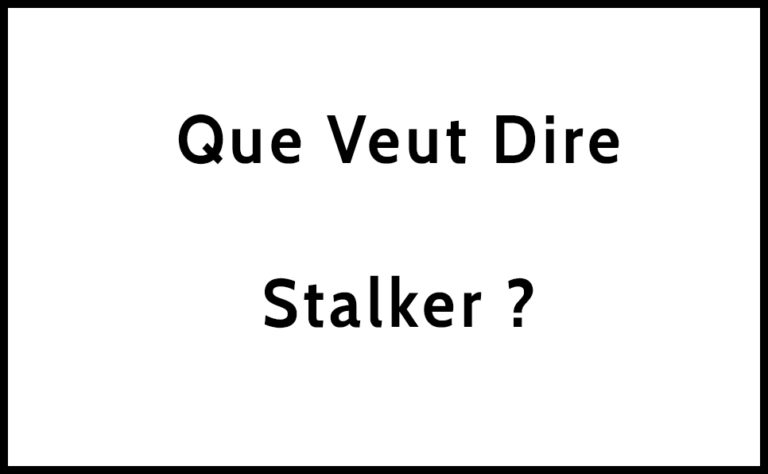 Que veut dire Stalker ? Définition et origine