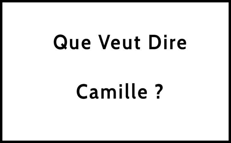 Que veut dire Camille ? Signification du prénom