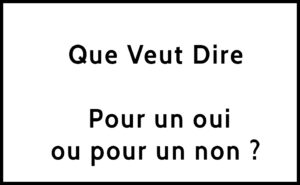 Que veut dire Pour un oui ou pour un non ? Définition et origine - Que ...