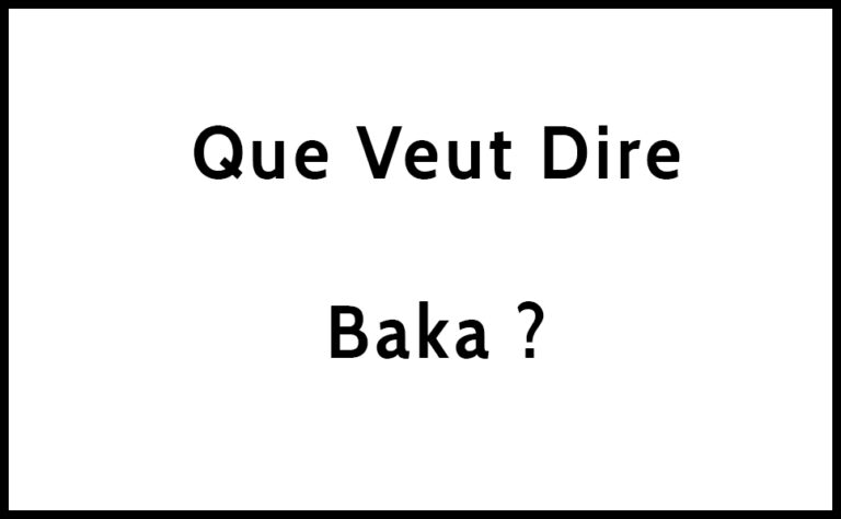 Que veut dire Baka ? Définition et origine - Que Veut Dire ? Définition ...